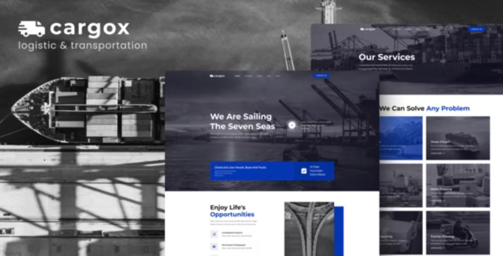 Cargox - Logistic & Transportation Elementor Pro Template Kit - GPL ...