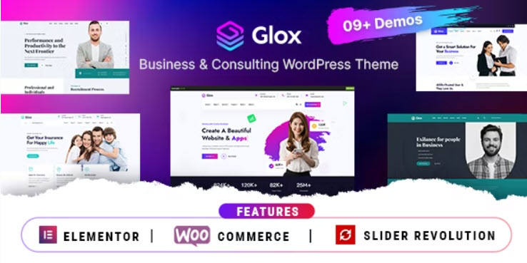 Glox - Business & Consulting WordPress Theme - GPL Downloads