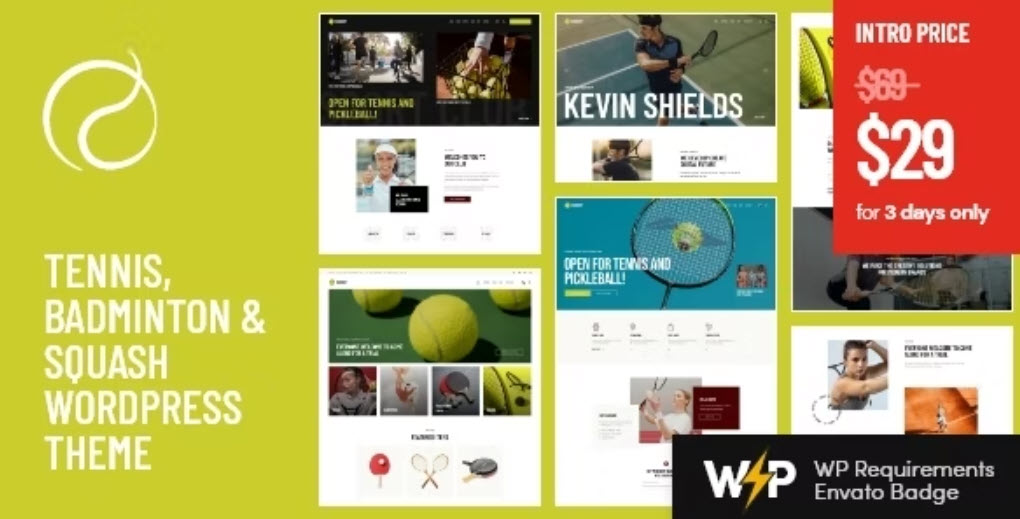 Racquet - Tennis, Badminton & Squash WordPress Theme - GPL Downloads