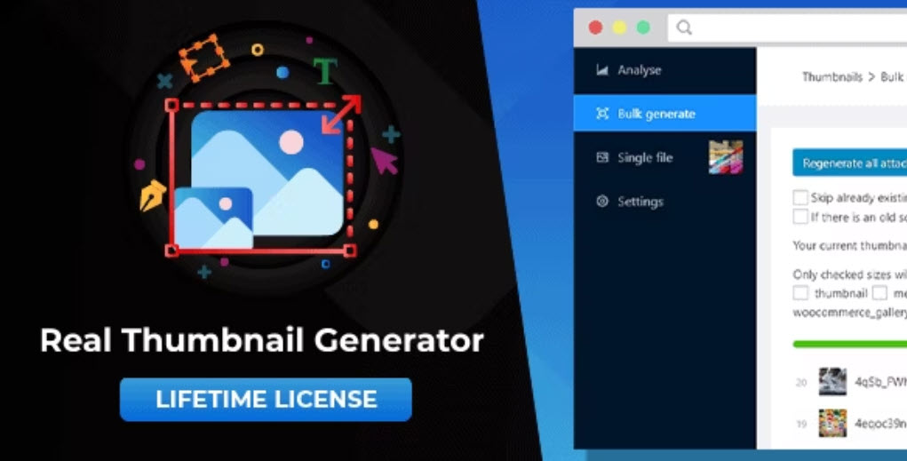 Real Thumbnail Generator: Regenerate thumbnails - GPL Downloads