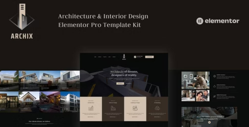 Archix - Architecture & Interior Design Elementor Pro Template Kit ...