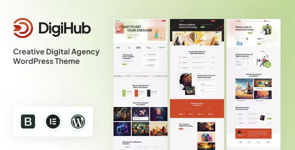 Digihub - Digital Agency WordPress Theme - GPL Downloads