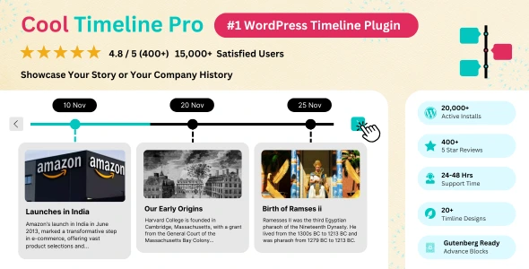 Cool Timeline Pro - WordPress Timeline Plugin - GPL Downloads