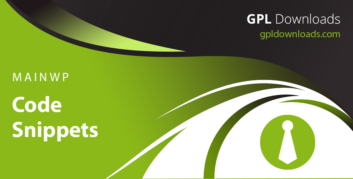 MainWP Code Snippets - GPL Downloads