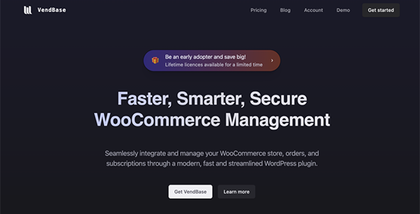 Vendbase (Formerly Woobase) - Woo Management - GPL Downloads